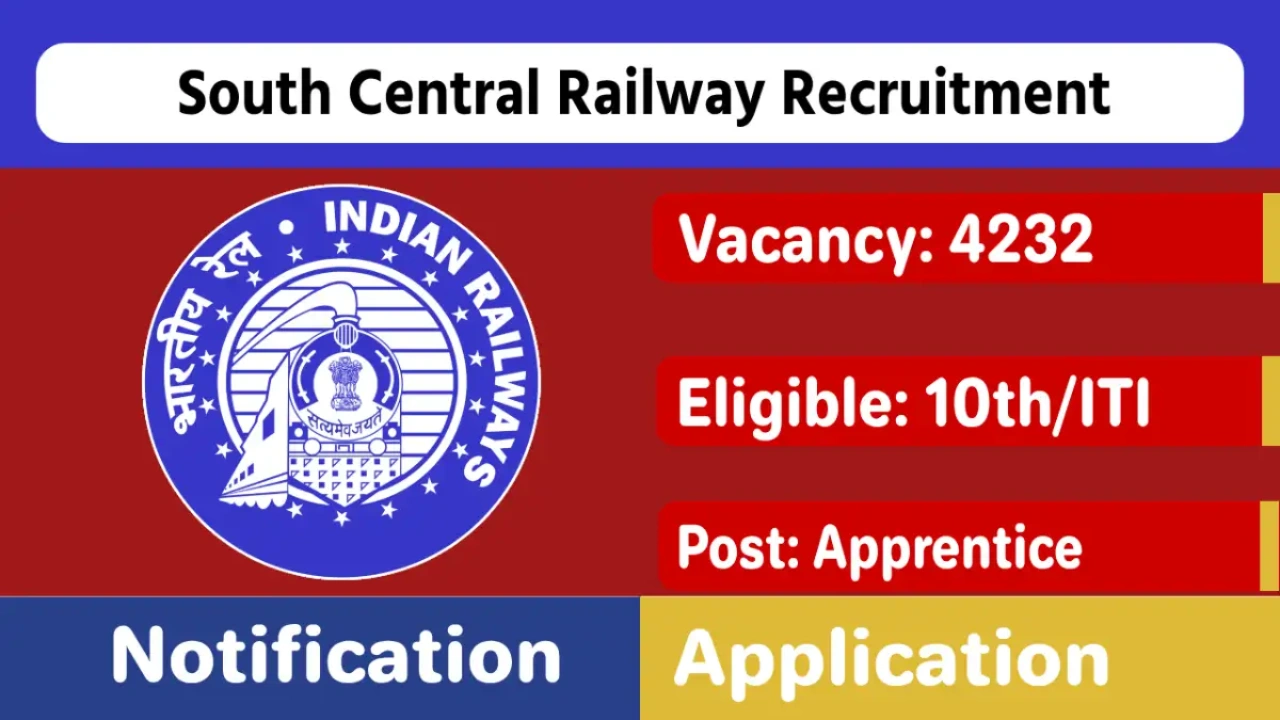 Railway SCR Recruitment 2025 Notification Out For Apply Online 4232 Posts, Eligibility Check And ...