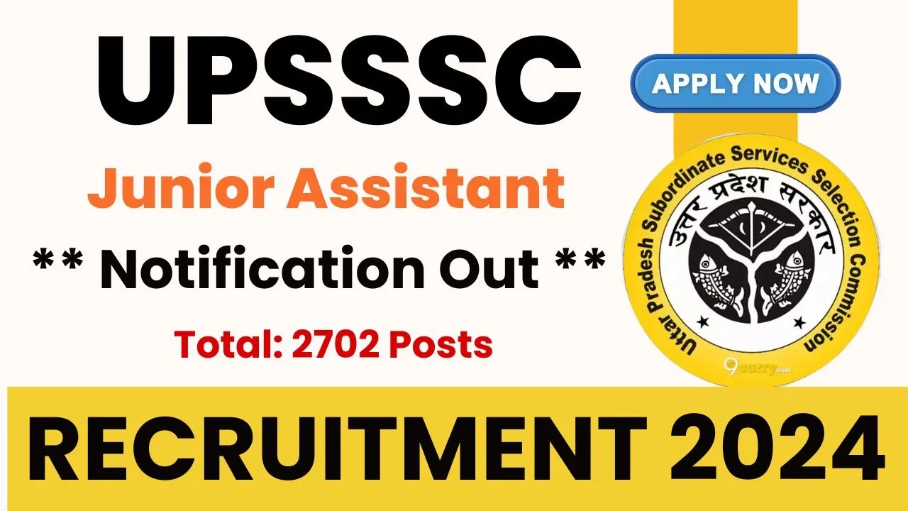 UPSSSC Junior Assistant Recruitment 2025 Out: Online Form For 2702 Posts, Eligibility Check And ...